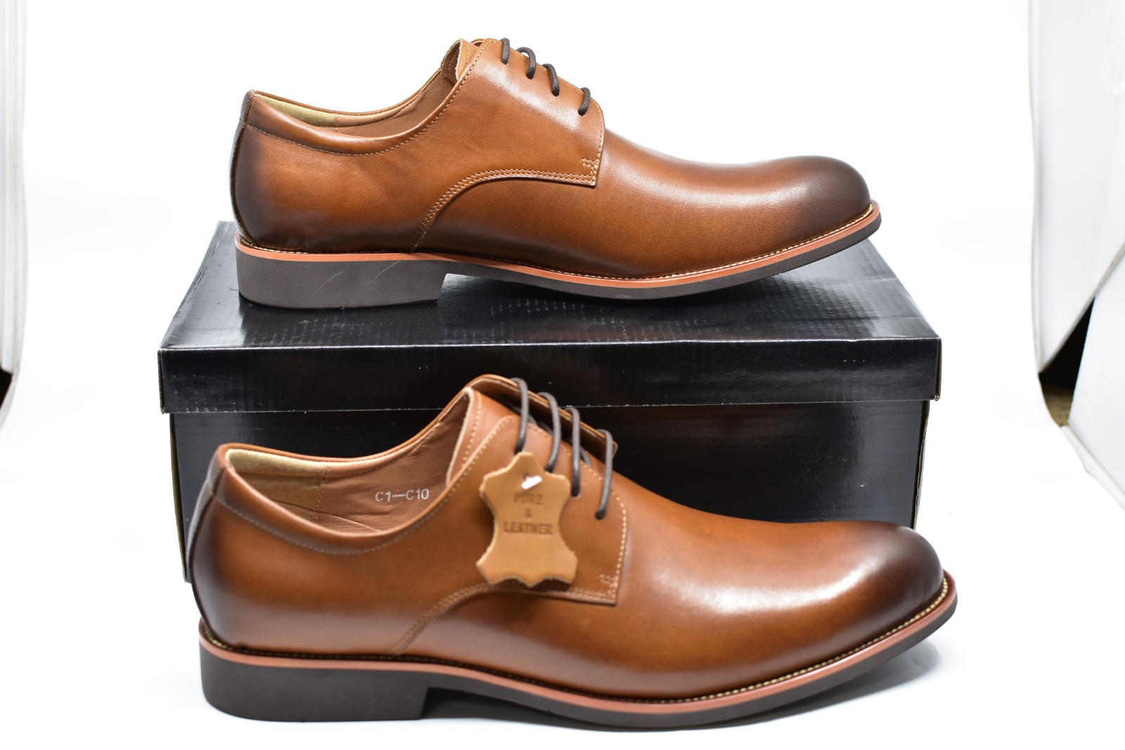 Ricky Gift Brown Leather Shoes for Men - Ricky Gift Shop