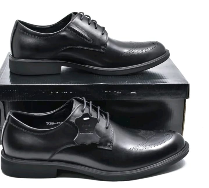 Ricky Gift Official Men Shoelace Black Shoes - Ricky Gift Shop